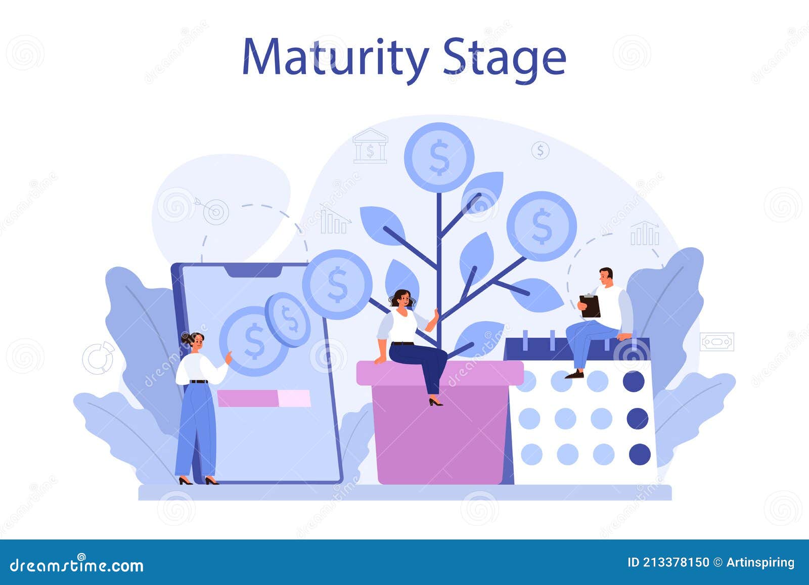 Maturity Stage Concept. Project Life Cycle Period Stock Vector ...
