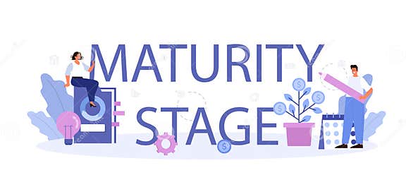 Maturity Stage Typographic Header. Project Life Cycle Period Stock ...