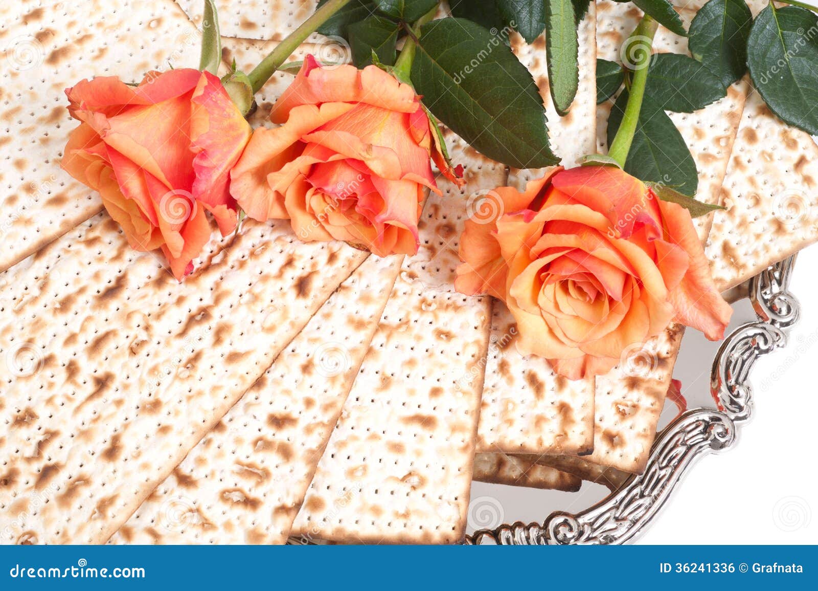Matza for Passover Celebration Stock Photo - Image of isolated ...