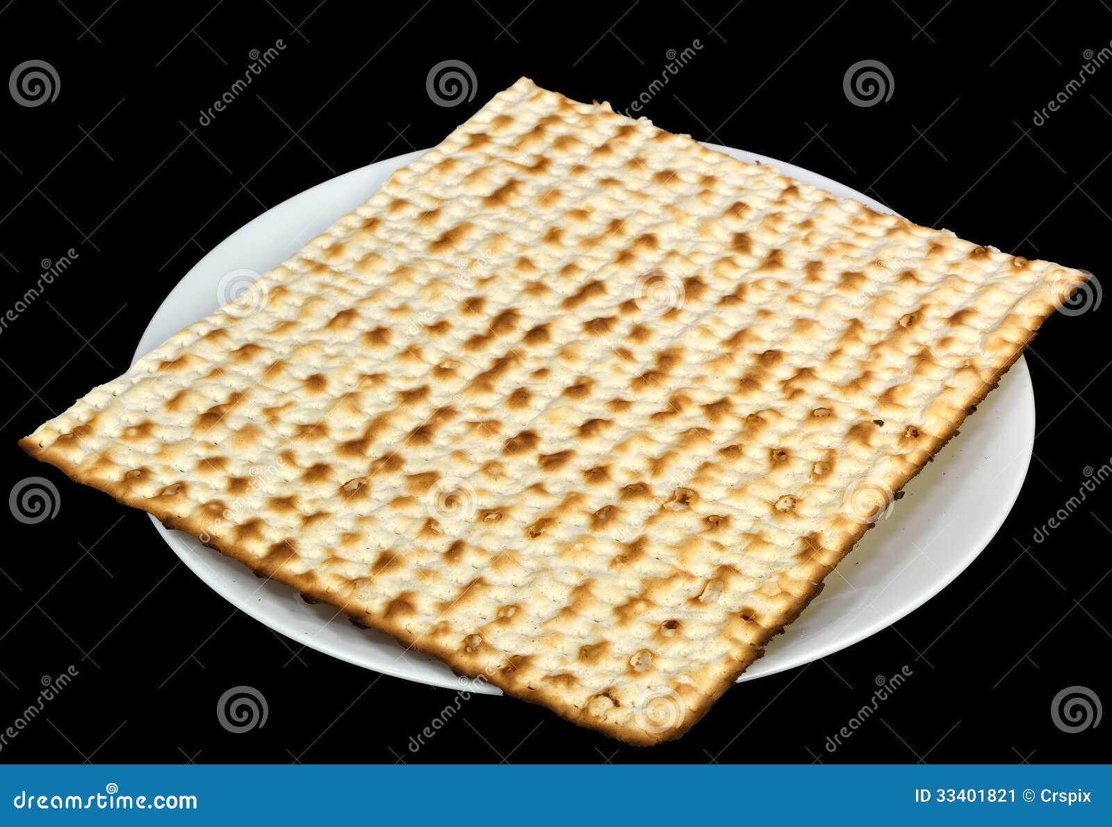Matzo on a plate stock image. Image of jewish, seder - 33401821