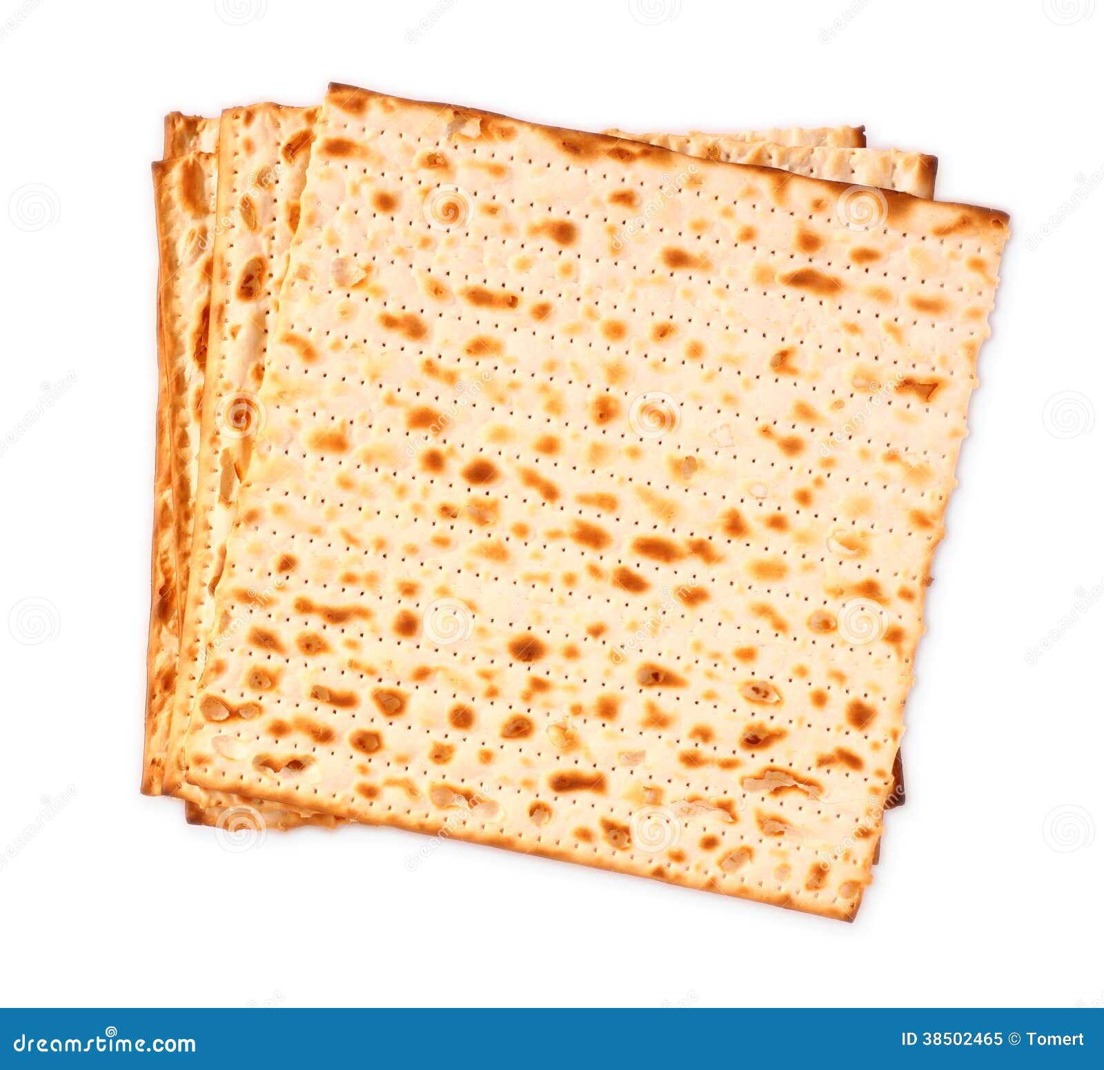 Matzoh (jewish Passover Bread) Isolated Stock Image - Image of bread ...