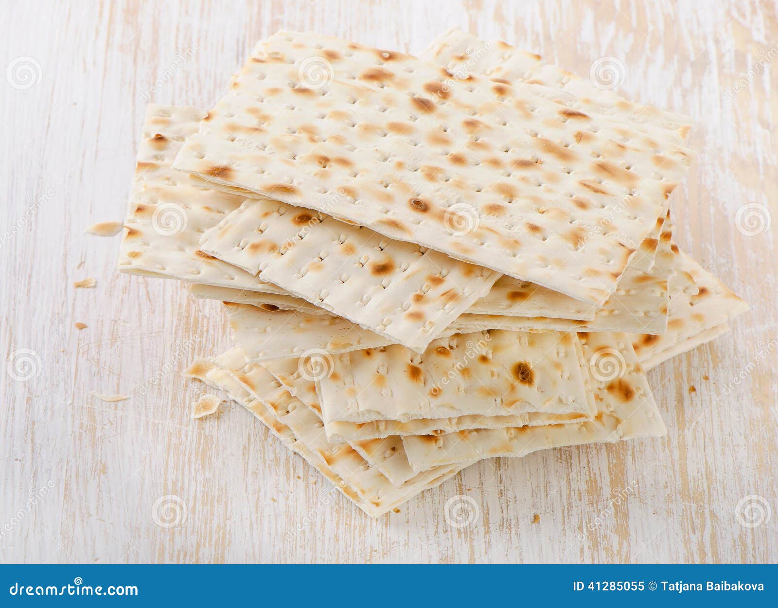 Matzoh - Jewish Passover Bread Stock Image - Image of card, pesakh ...