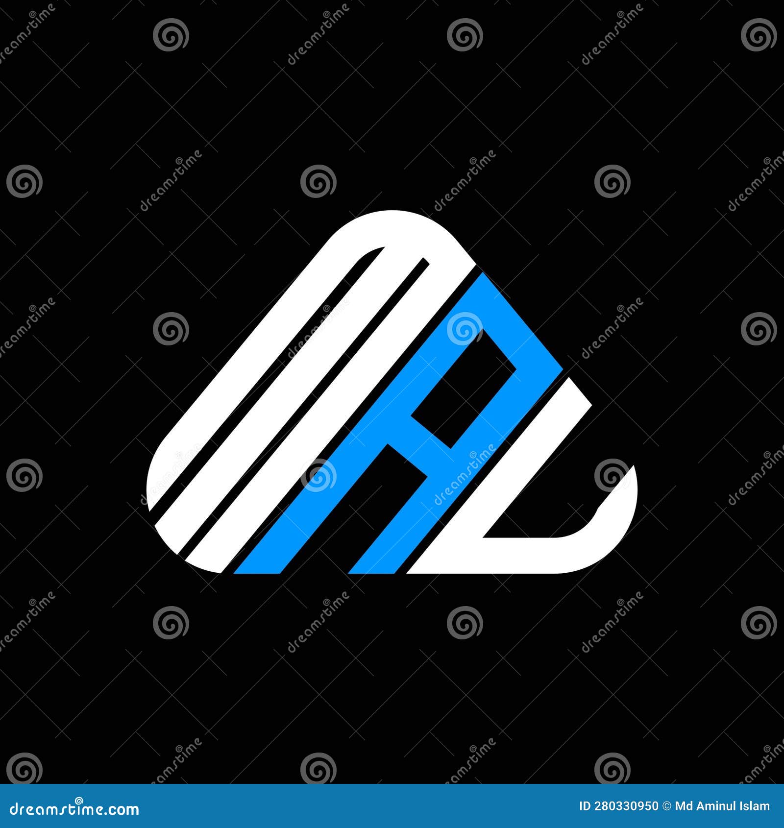 MAU Letter Logo Creative Design with Vector Graphic, MAU Stock Vector ...