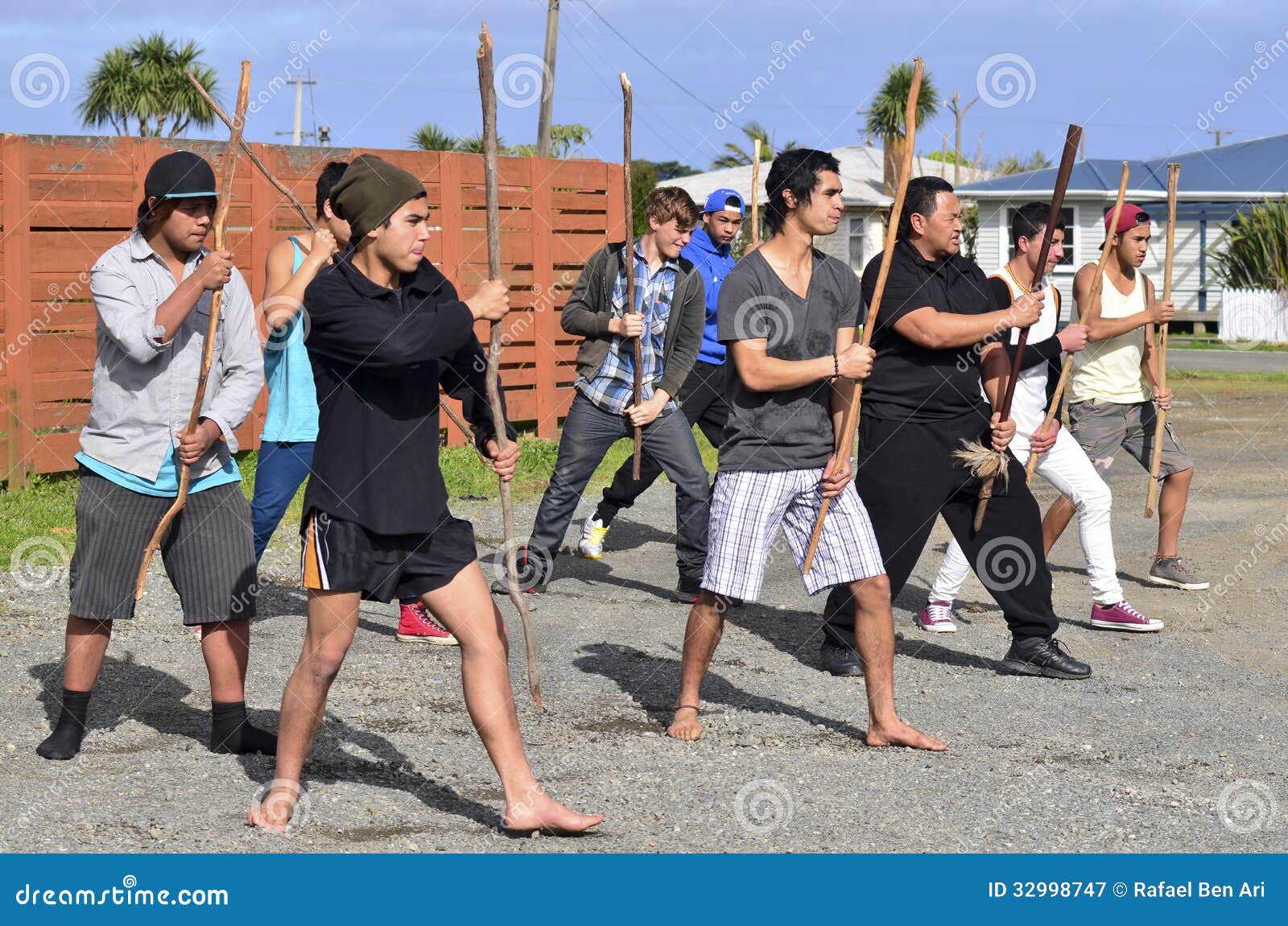 Mau Rakau - art martial photographie éditorial. Image du démontrer ...