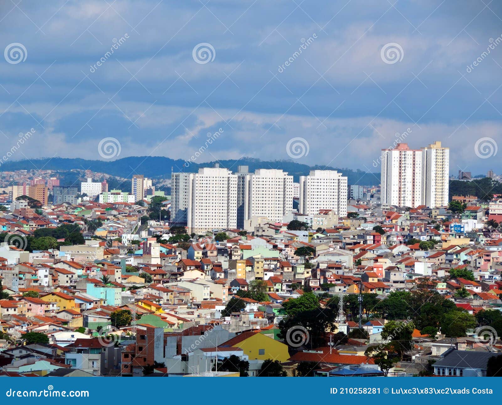 Maua city panoramic stock image. Image of metropolitan - 210258281