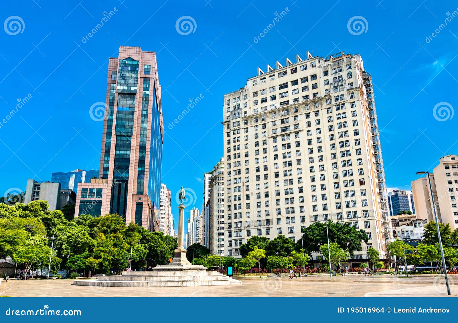 Maua Square in Rio De Janeiro, Brazil Stock Photo - Image of monument ...