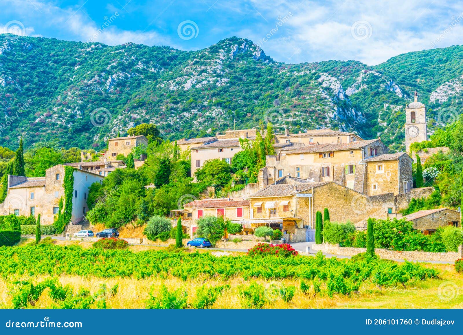 Maubec village in France stock photo. Image of outdoor - 206101760