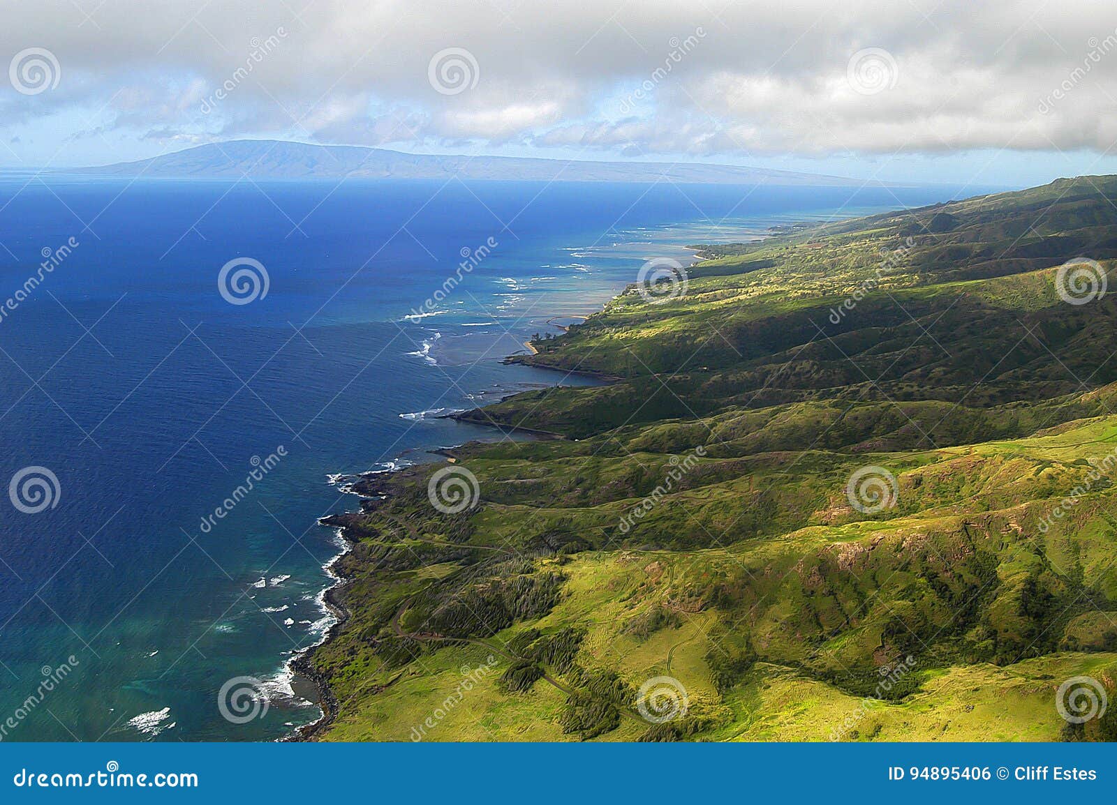 Maui Aerial Scene stock photo. Image of travel, hawaii - 94895406