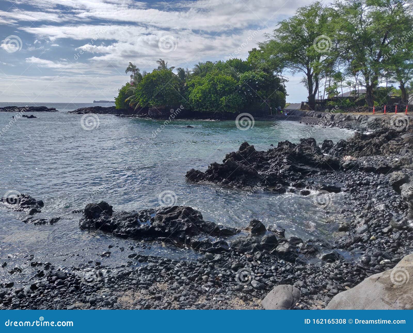 Maui Cloudy Beach Ocean Rocks Stock Photo - Image of rocks, ocean ...
