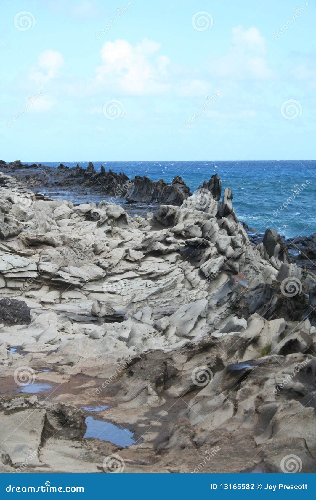 Maui Hawaii S Dragon S Teeth Rock Formations Stock Photo - Image of ...