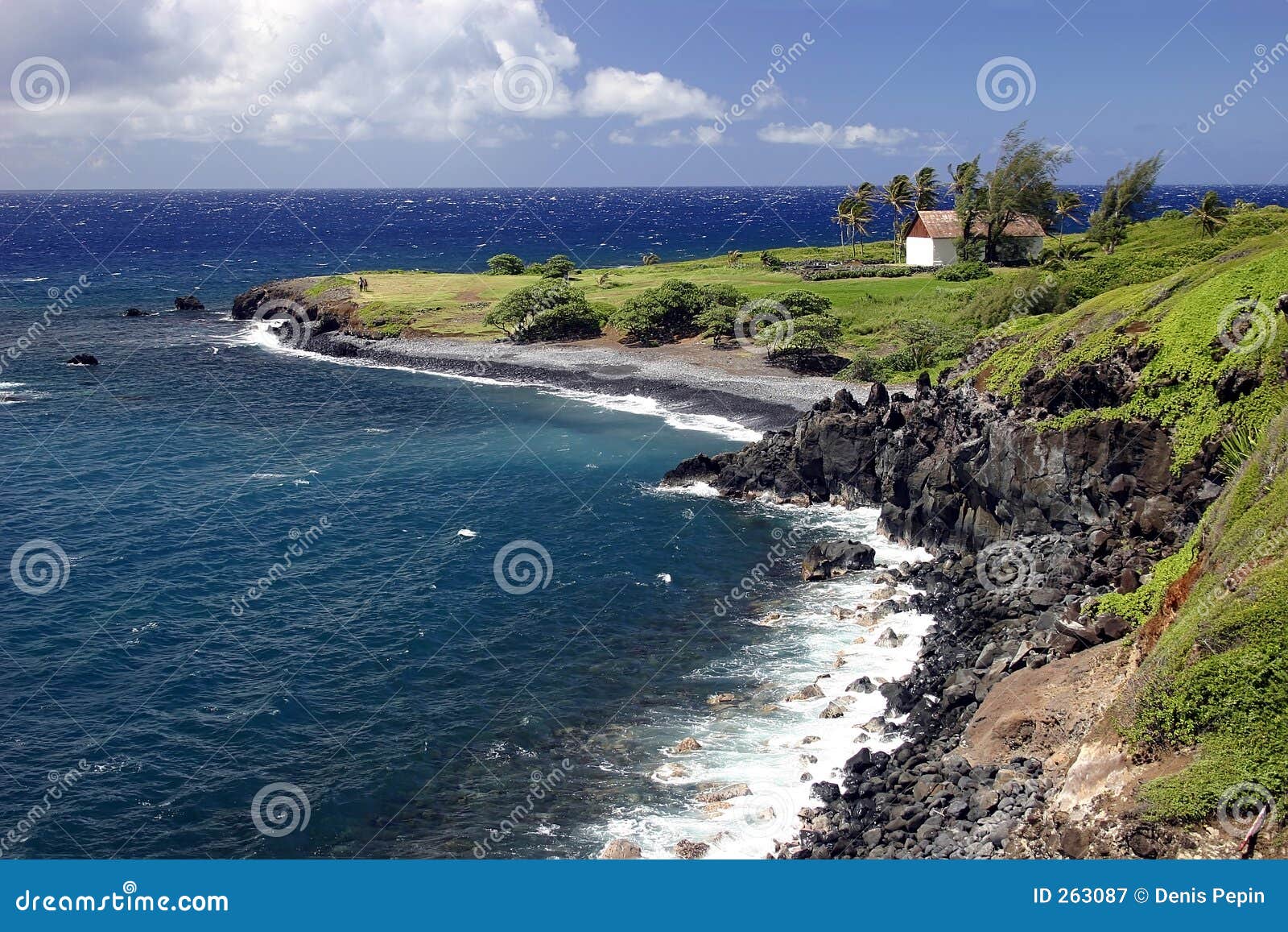 Maui Island Ocean View stock image. Image of pacific, rocks - 263087