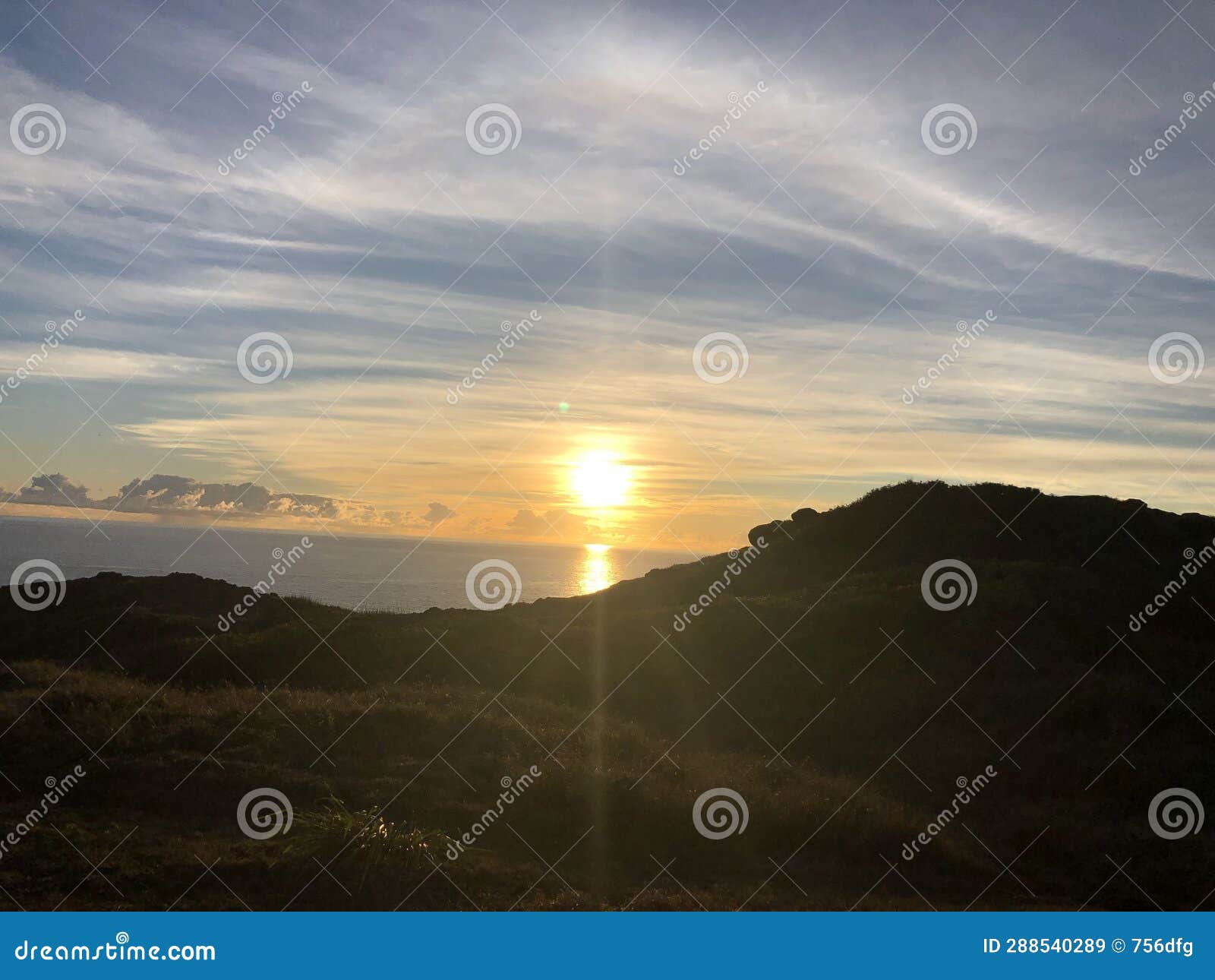 Maui stock image. Image of maui, sunfall, ocean, evening - 288540289