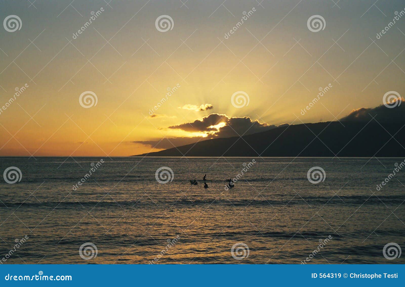 Maui Sunset, Hawaii stock image. Image of island, sunset - 564319