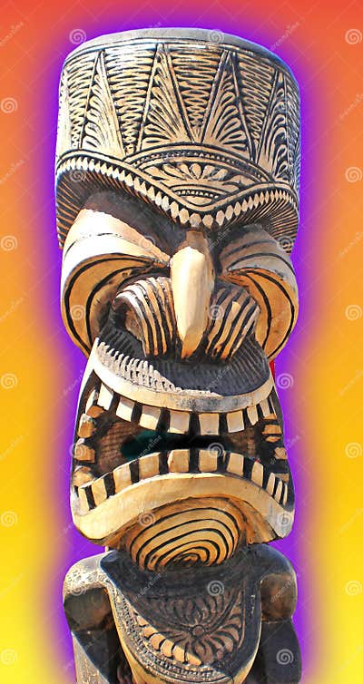 Maui Tiki stock photo. Image of bright, worship, hawaii - 2011922