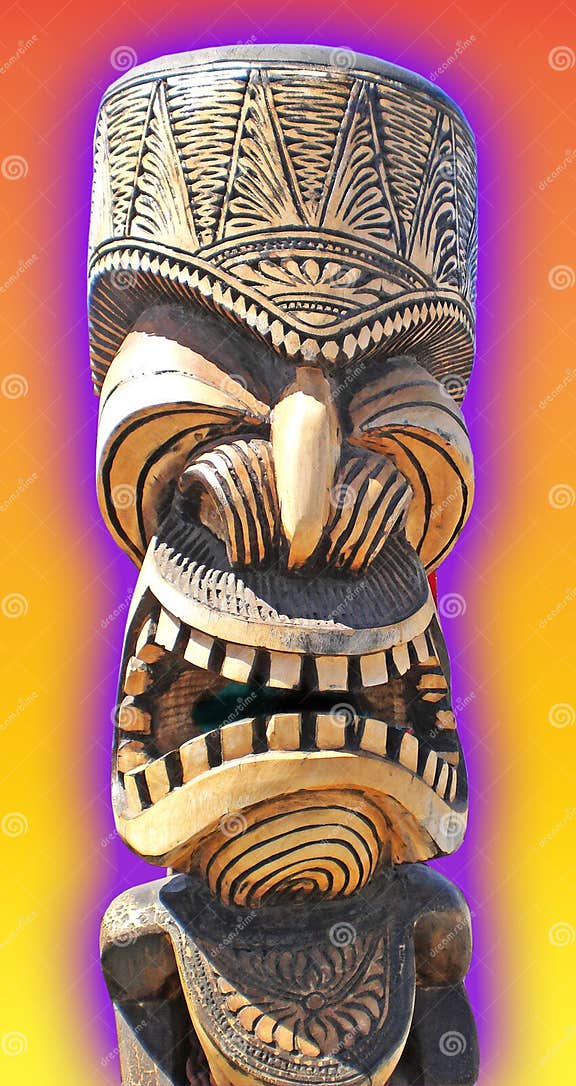 Maui Tiki stock photo. Image of bright, worship, hawaii - 2011922