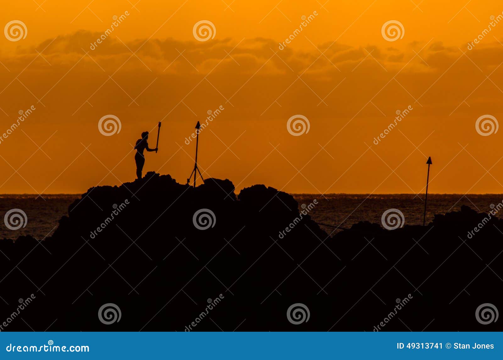 Maui Torch Lighting Ceremony Stock Image - Image of dusk, blackrock ...