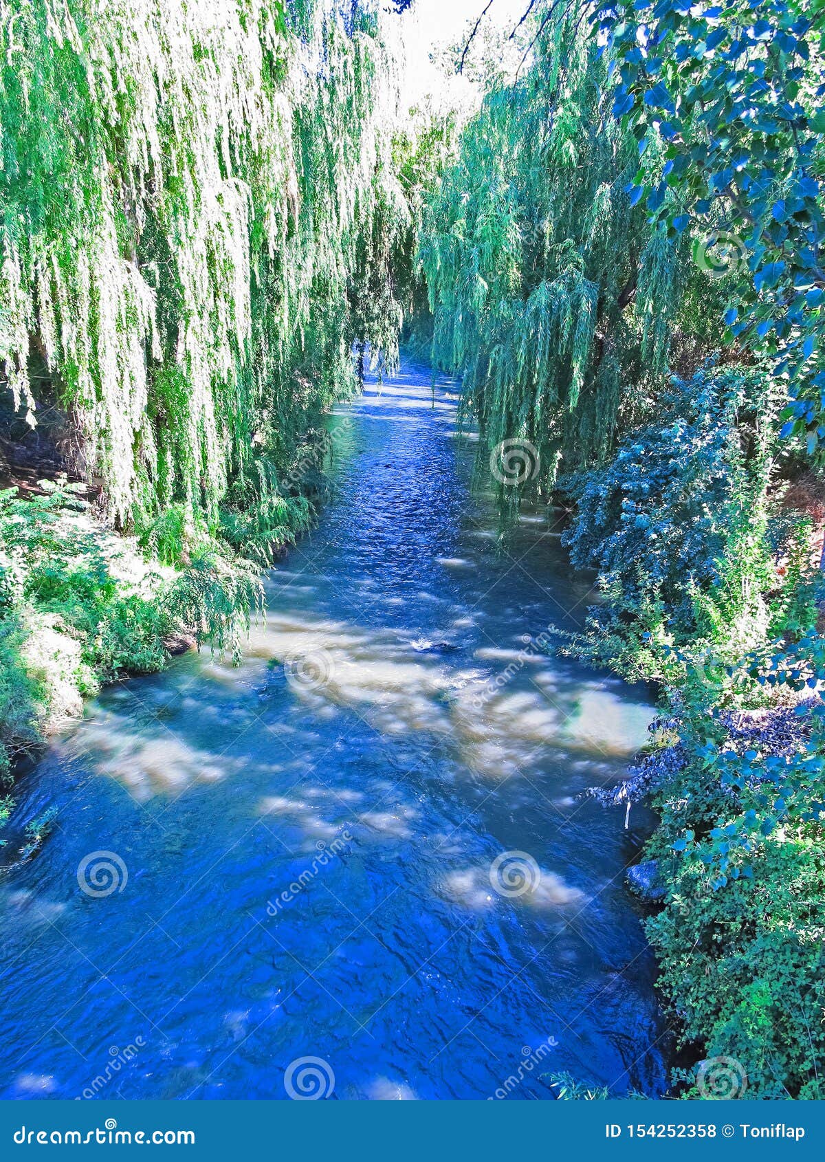 Maule River As it Passes through the City of Talca, Chile Stock Photo ...