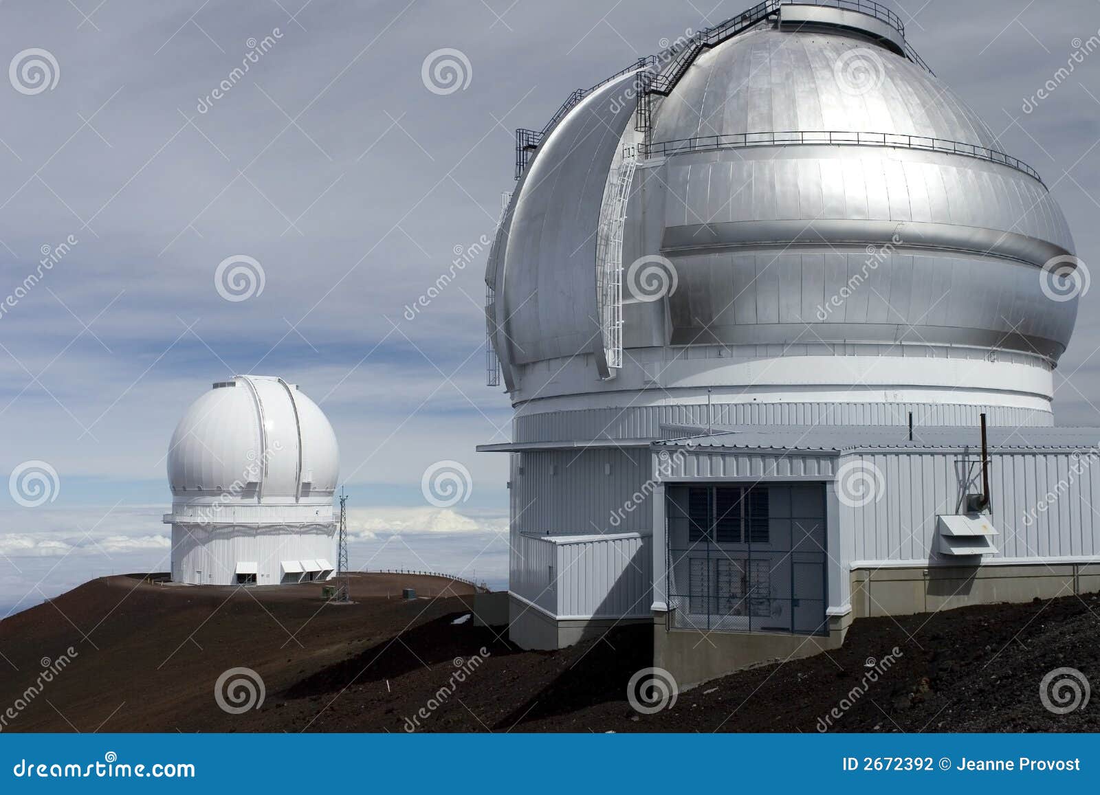Mauna Kea Observatories Hawaii Stock Photo - Image of gemini, telescope ...