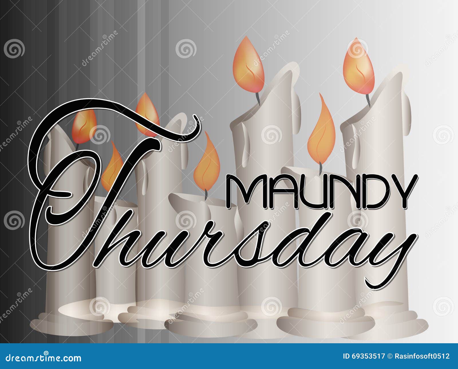 Maundy Thursday. Thursday Color Illustration With Jesus And The 12 ...
