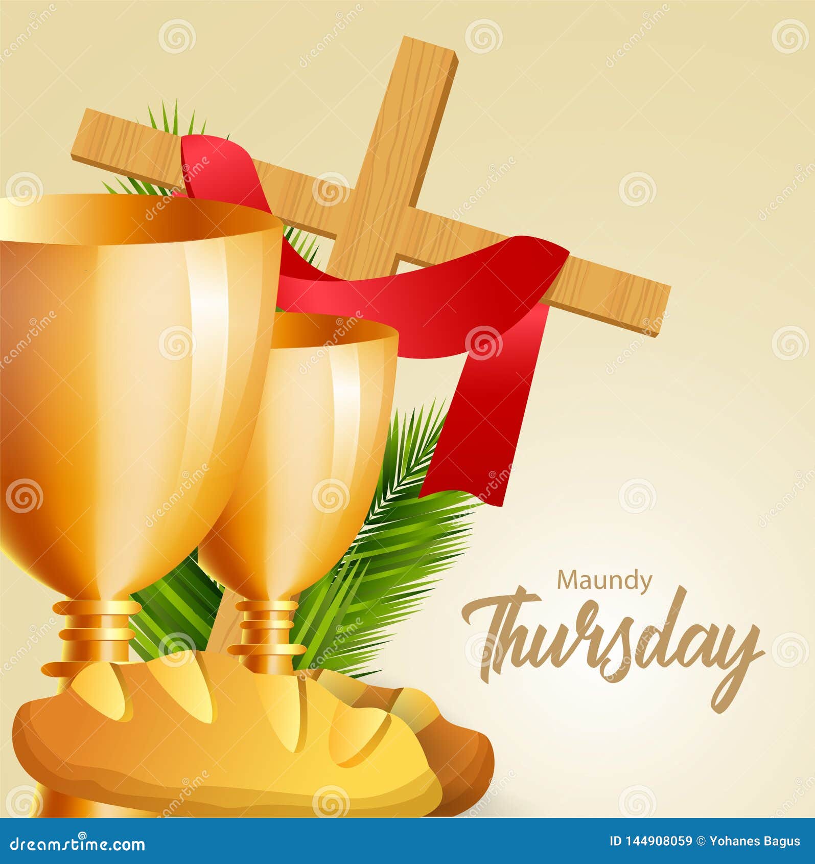 Vector Maundy Thursday Banner Template Template | CartoonDealer.com ...