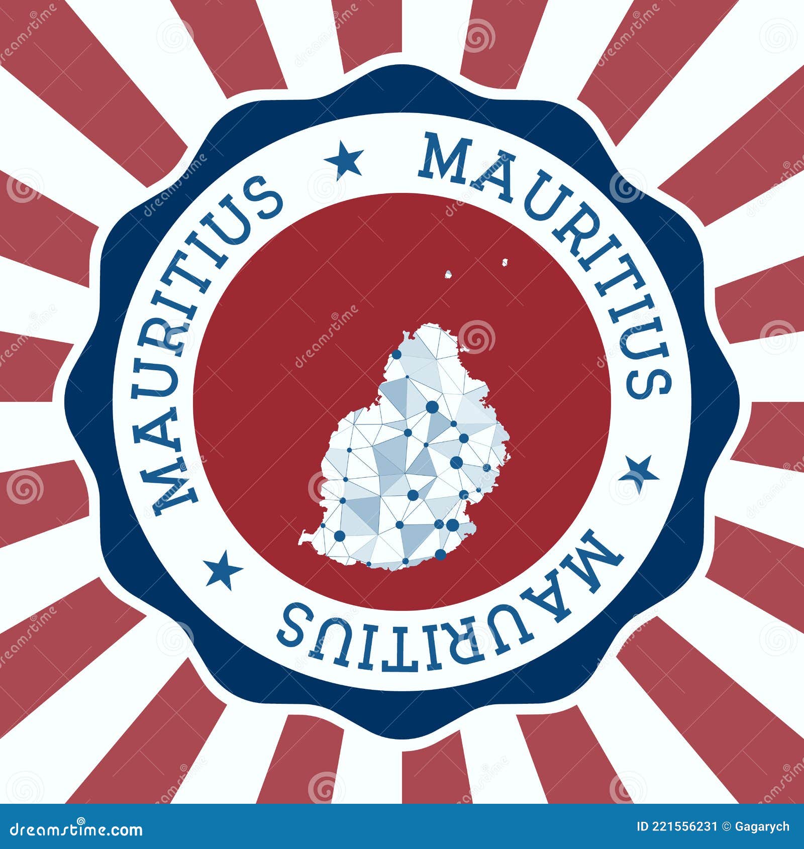 Mauricio badge. ilustración del vector. Ilustración de insignia - 221556231