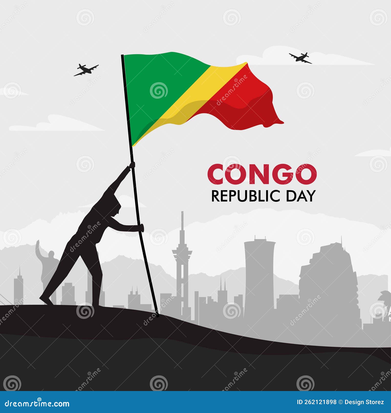 Modern Congo Republic Day Illustration Design Stock Vector ...