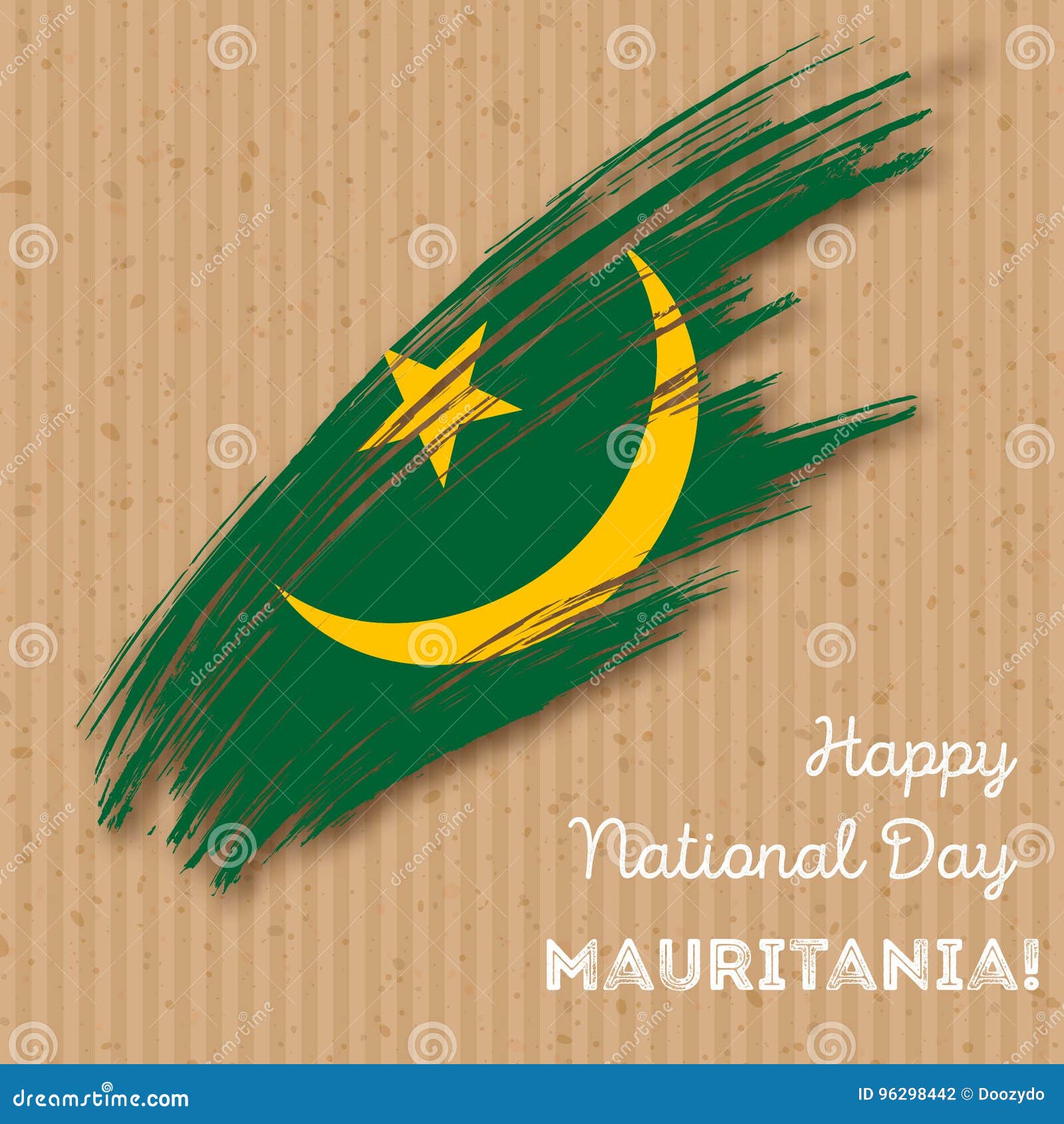 Mauritania Independence Day Patriotic Design Stock Vector
