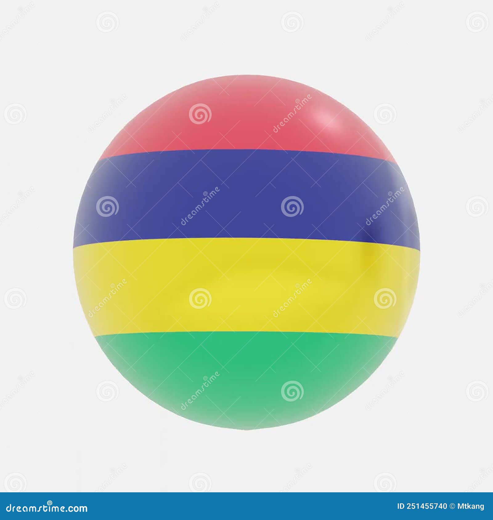 Mauritius Flag Icon or Symbols Stock Illustration - Illustration of ...