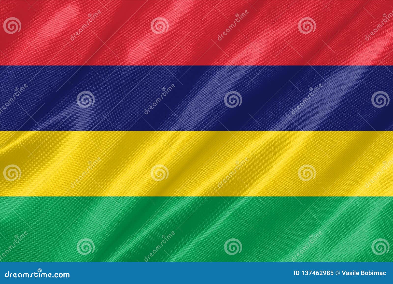 Mauritius Flag stock illustration. Illustration of bands - 137462985