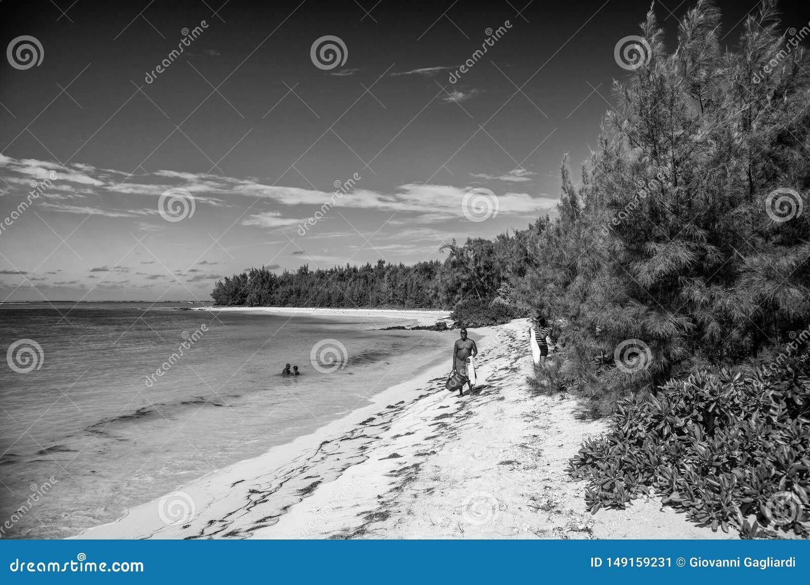 MAURITIUS - MAY 2019: Amazing View of Natural Tropical Beach Editorial ...