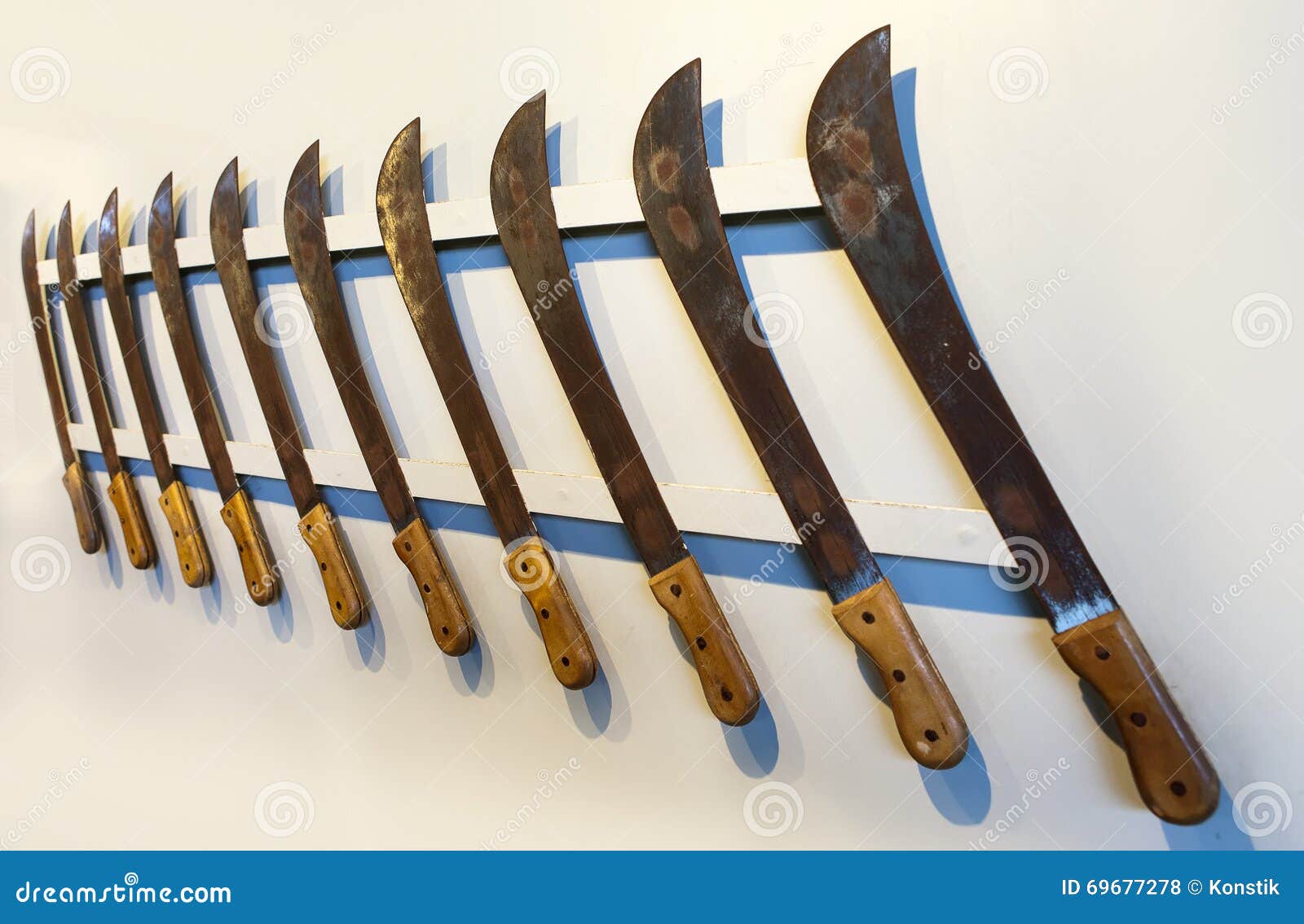 Mauritius. Old Machete for Cutting Down of a Sugar Cane Stock Photo ...