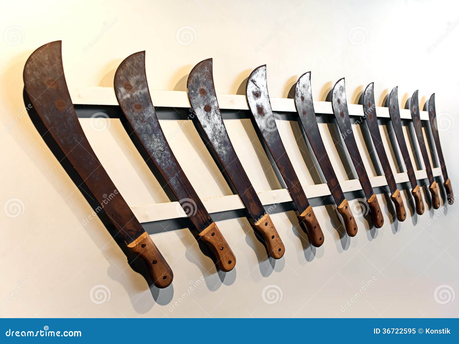 Mauritius. Old Machetes for the Cabin of a Sugar Cane Stock Image ...