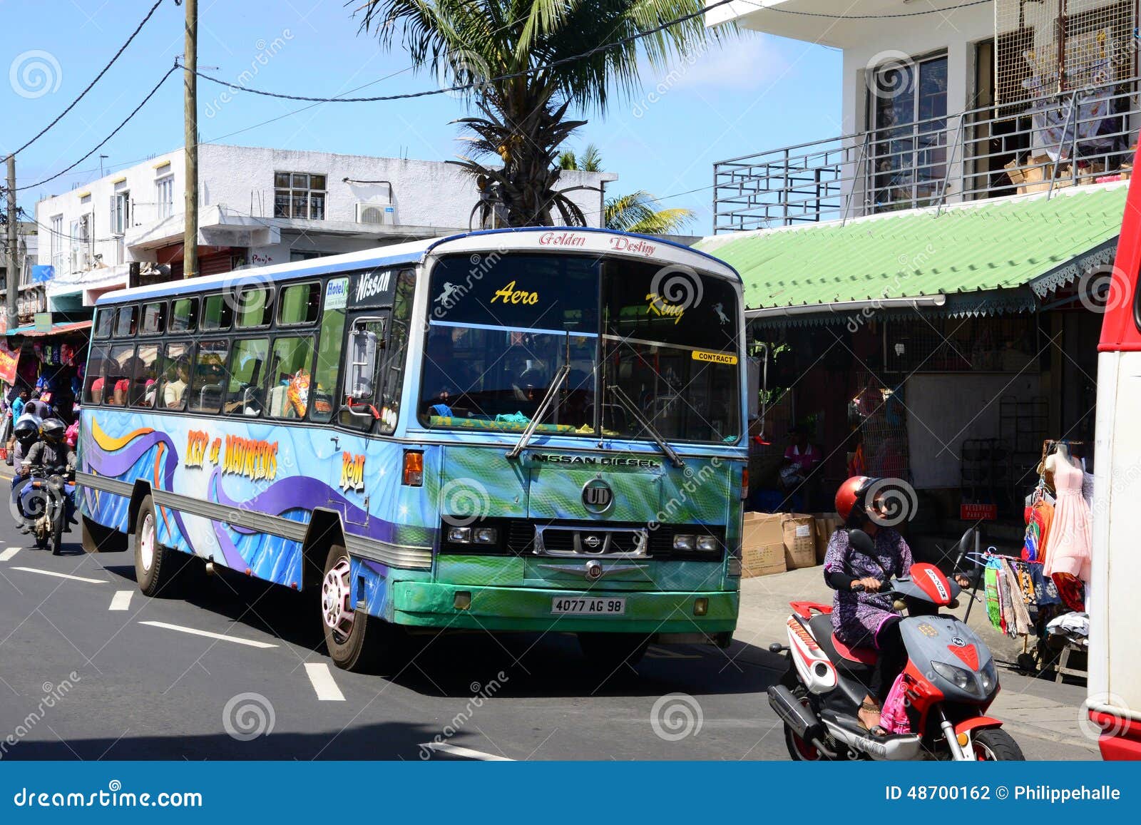 Mauritius, Picturesque Village of Goodlands Editorial Photography ...