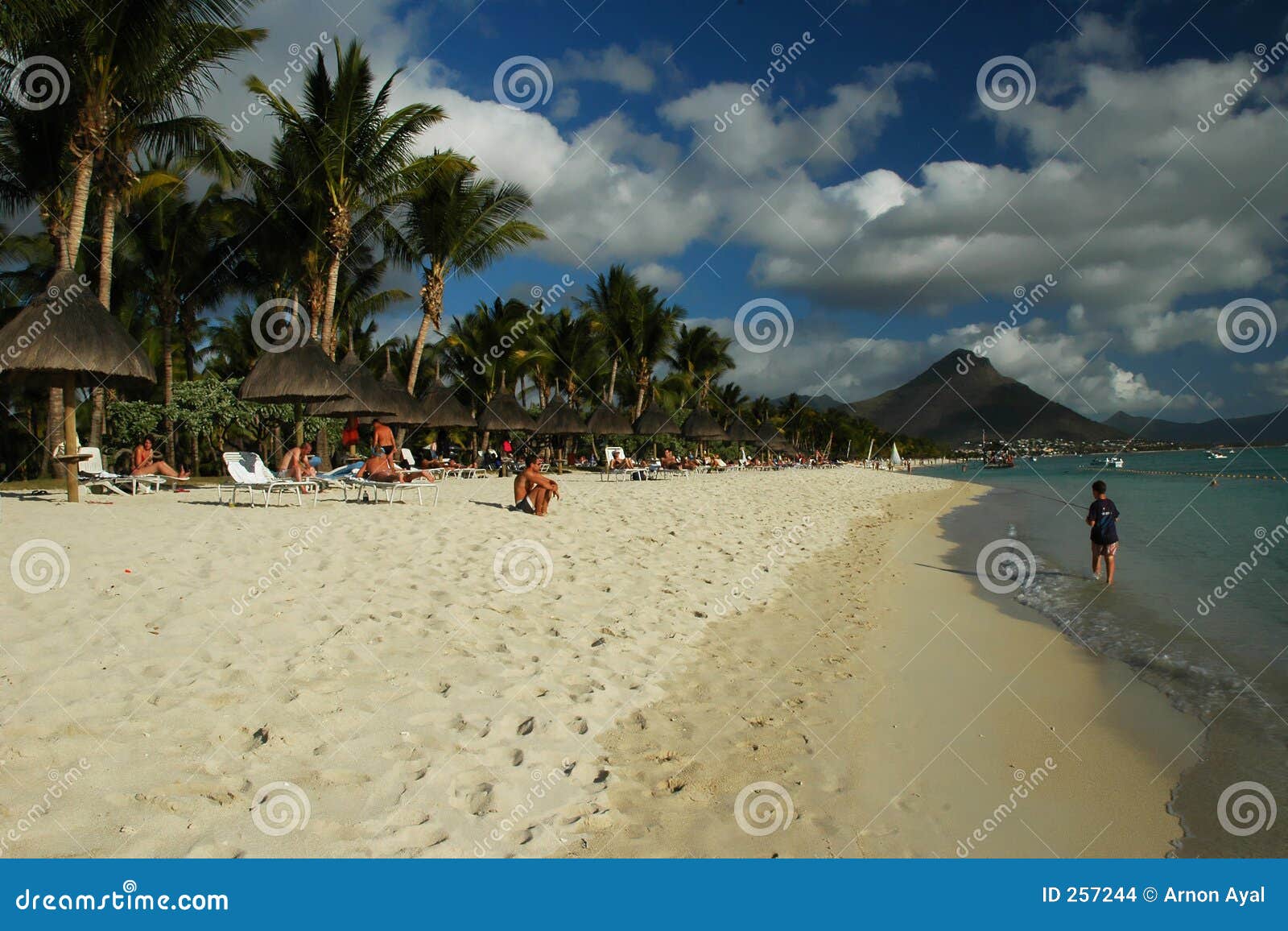 Mauritius seashore stock photo. Image of flic, tropical - 257244