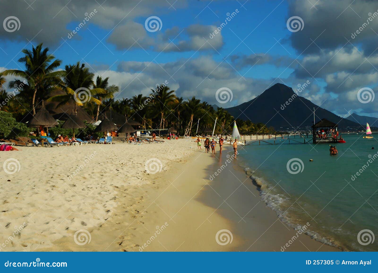 Mauritius seashore editorial image. Image of clear, laguna - 257305
