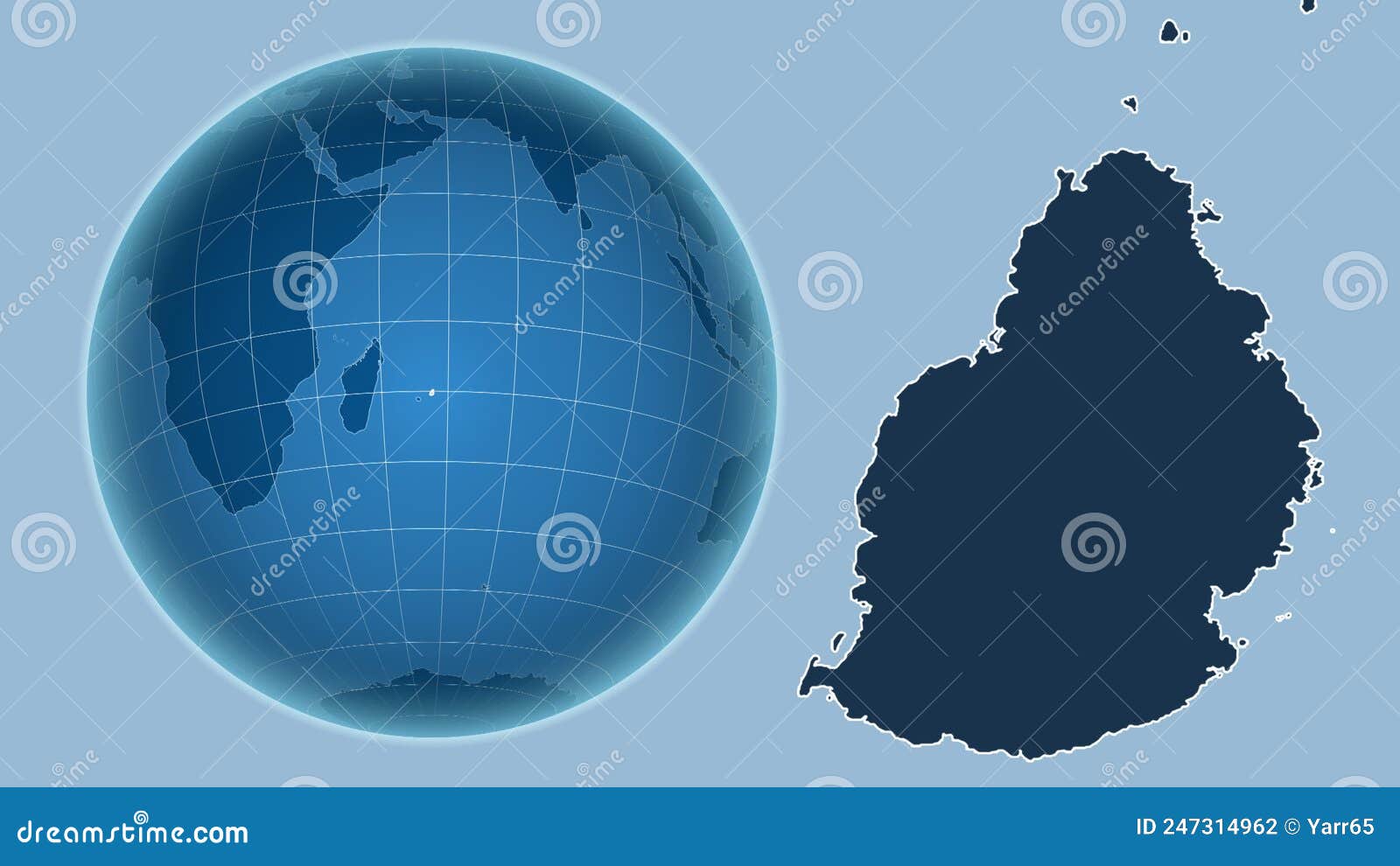 Mauritius and Globe. Solids Stock Footage - Video of earth, animation ...