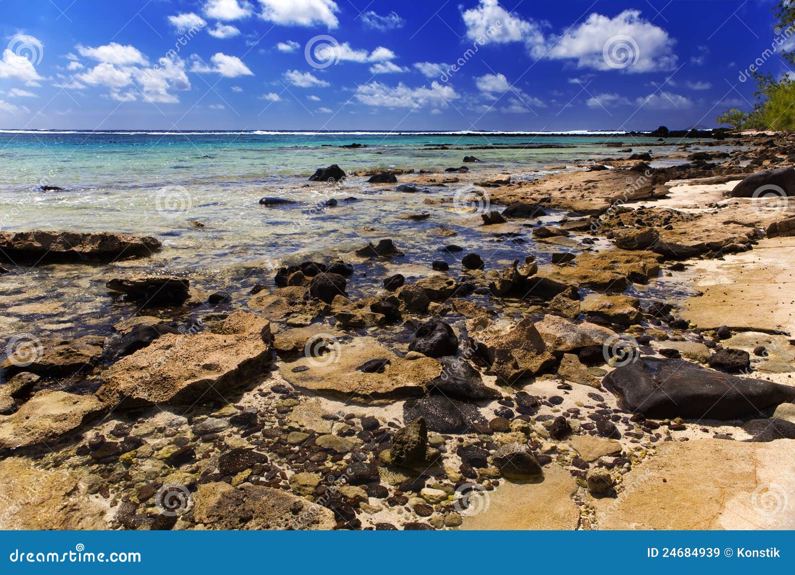 Mauritius. Stony Landscape of the Island Gabriel Stock Image - Image of ...