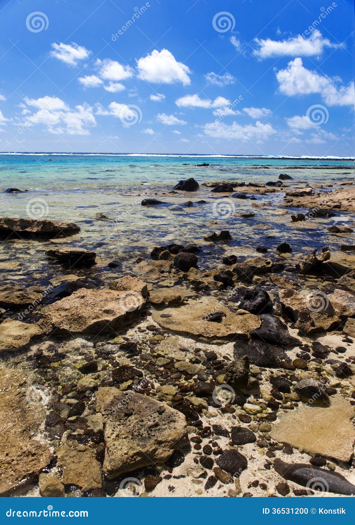 Mauritius. Stony Landscape of the Island in a Sunny Day Stock Photo ...