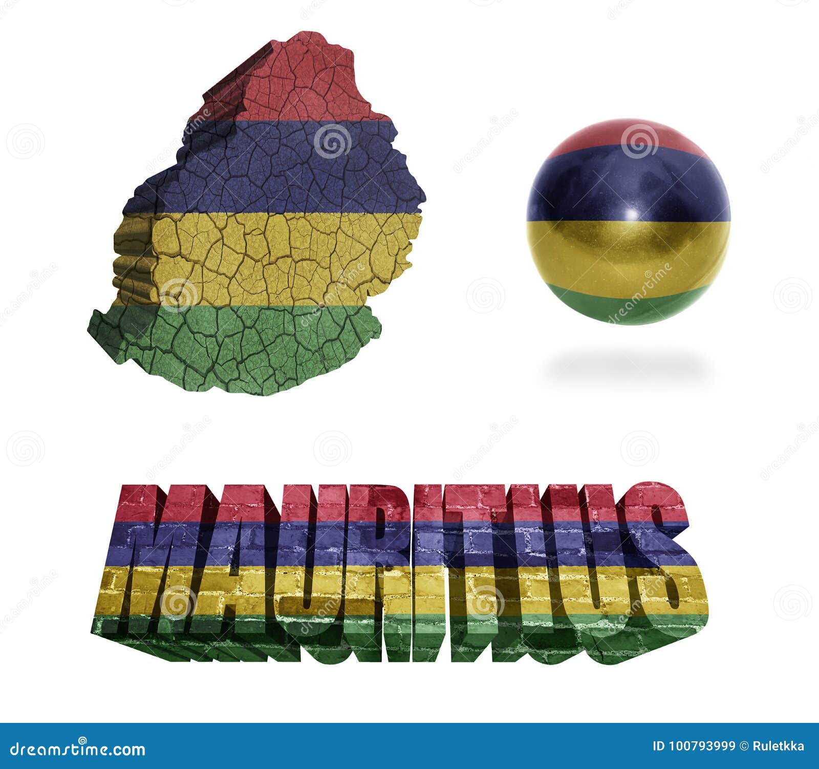 Mauritius Symbols stock illustration. Illustration of ensign - 100793999