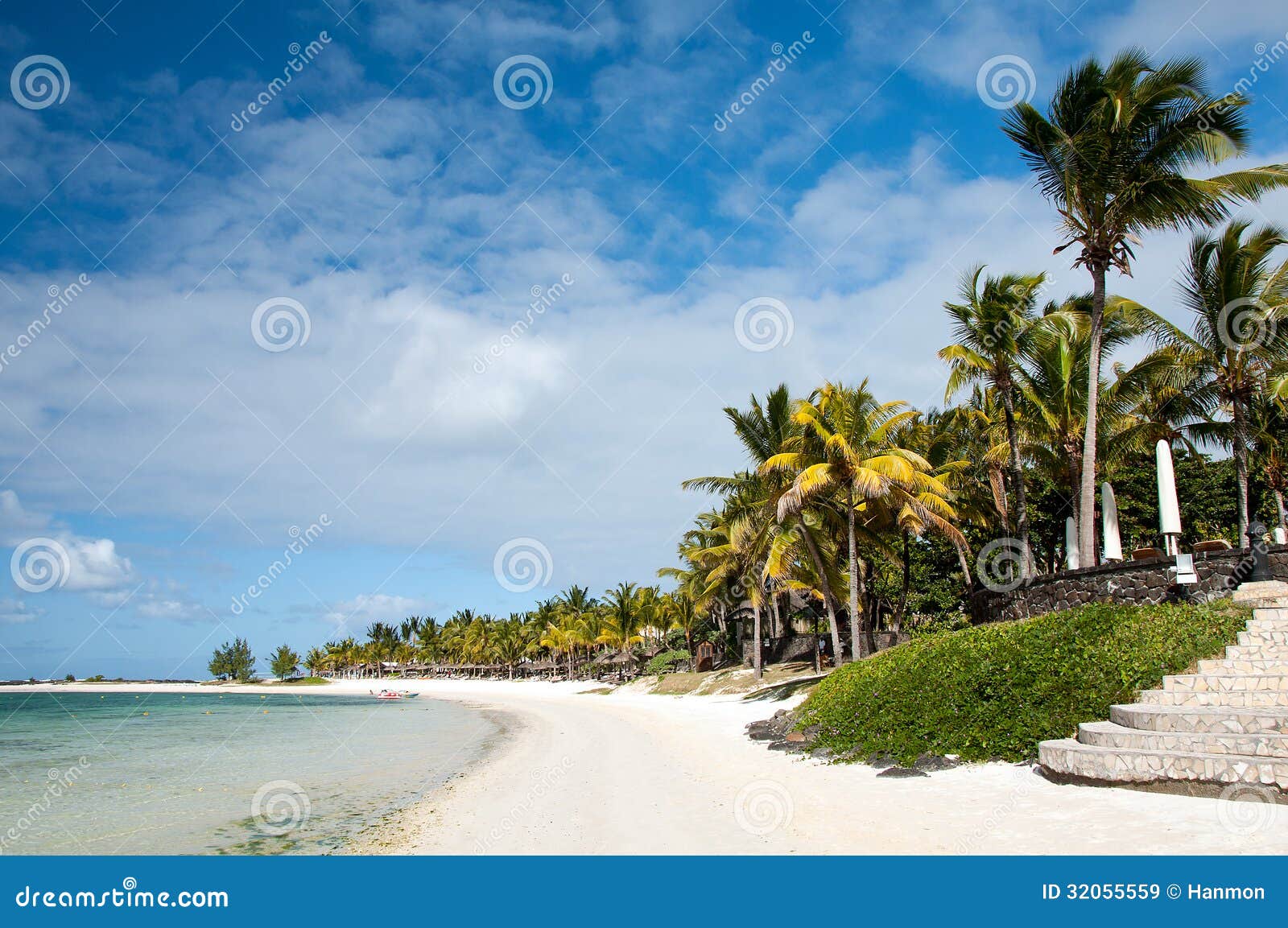 Mauritius tropical beach stock image. Image of island - 32055559