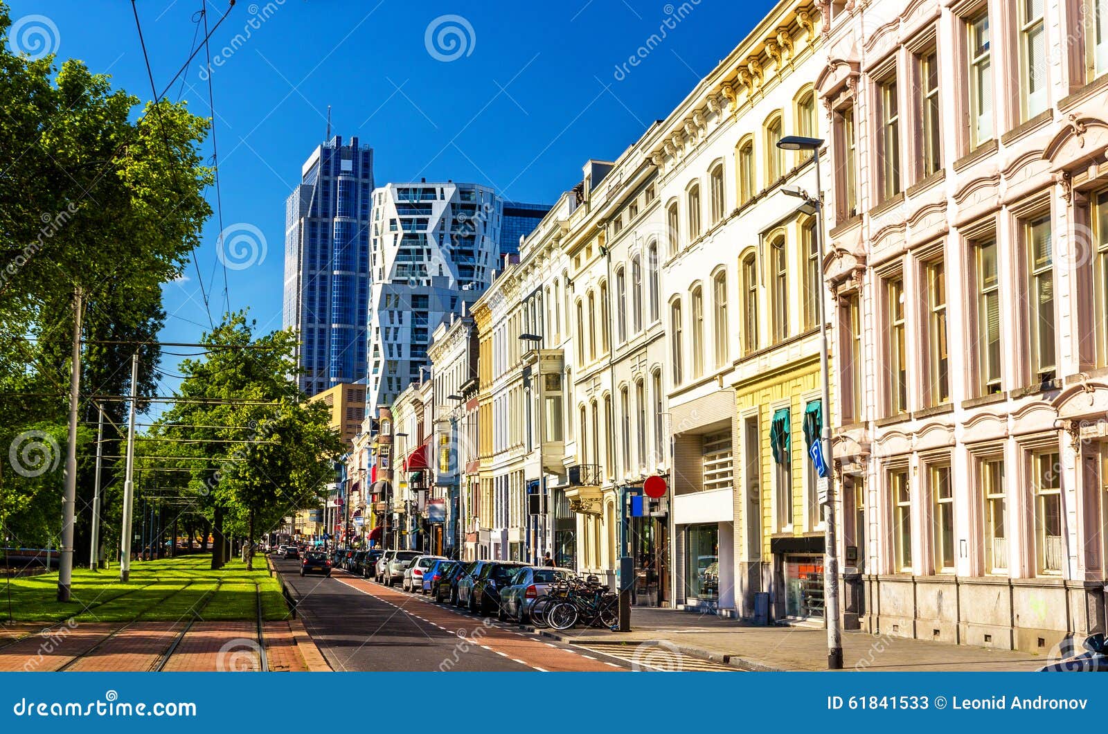 Mauritsweg Street in Rotterdam Stock Image - Image of culture, large ...