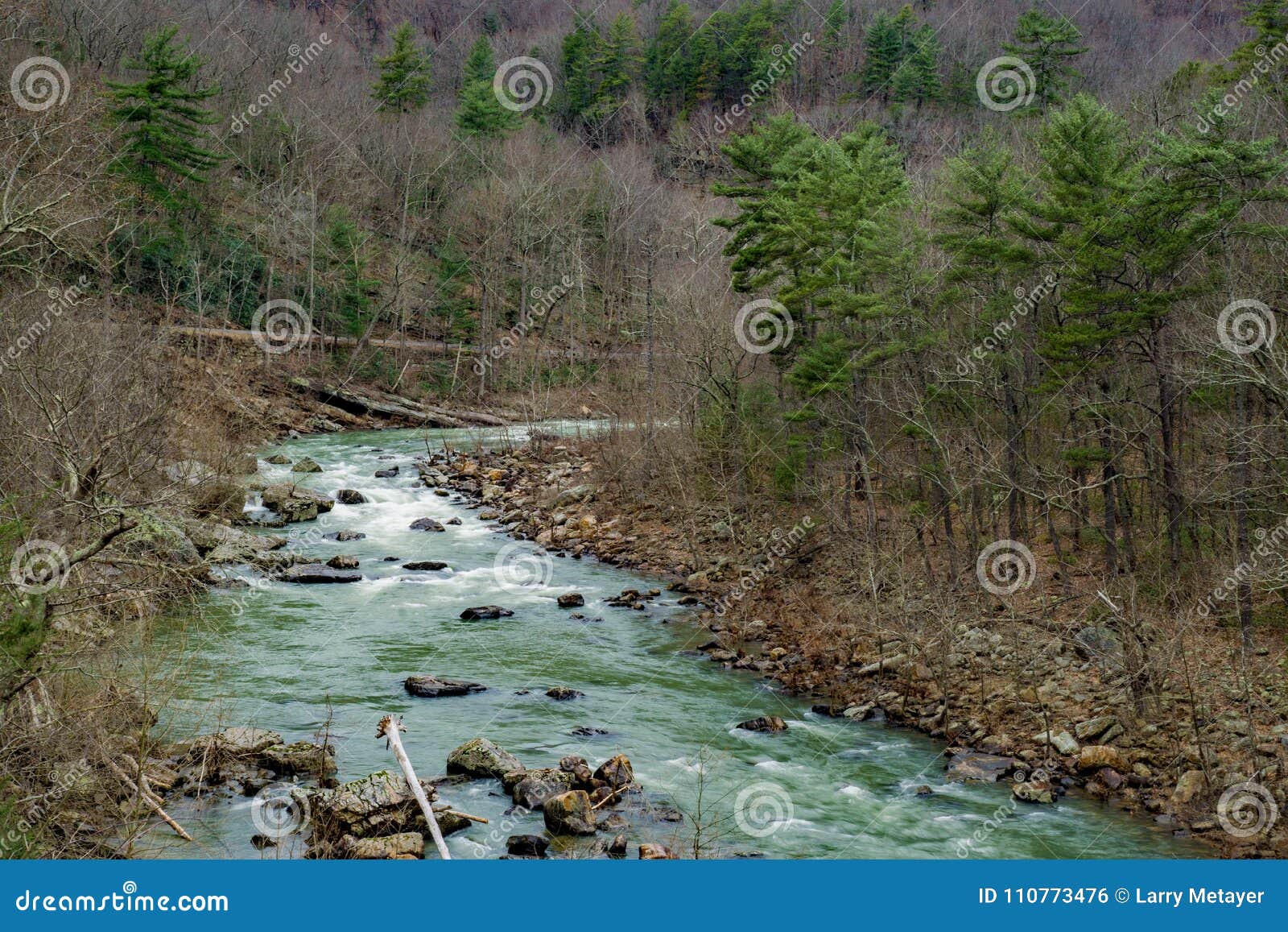 Maury River At Flood Stage Flooding Low Lying Areas Stock Image ... Maury River At Flood Stage Flooding Low Lying Areas Stock Image ...
