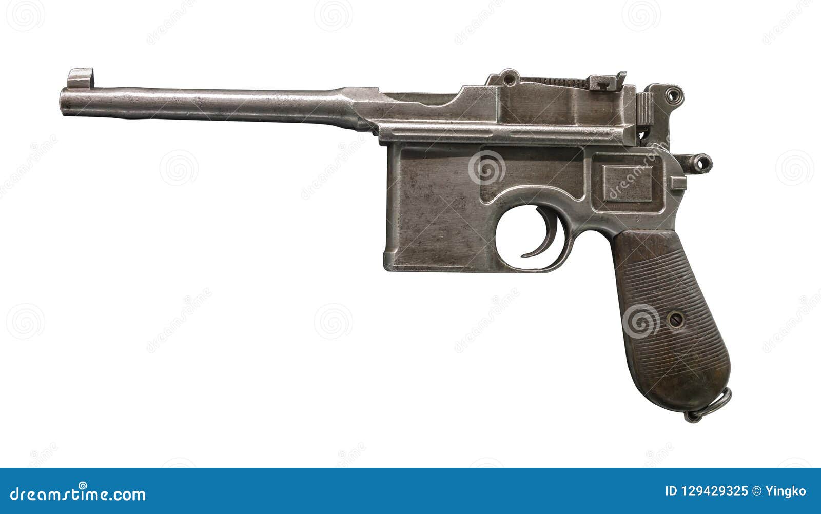 Mauser C96 Semi-automatic Pistol Stock Photography | CartoonDealer.com ...