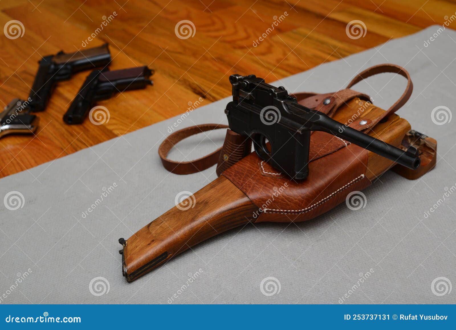 Mauser rare old pistol gun stock image. Image of rare - 253737131