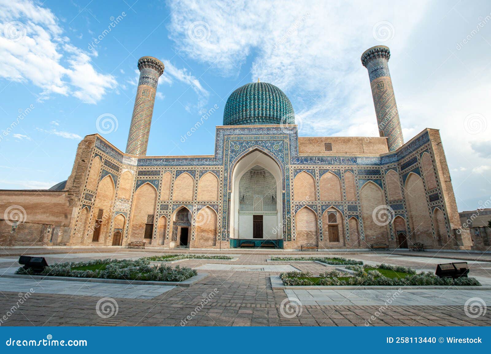 Mausoleum of Amir Timur in Samarkand, Uzbekistan Stock Photo - Image of ...