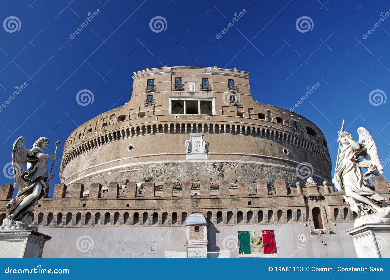 The Mausoleum of Hadrian in Rome Stock Image - Image of castel, christs ...