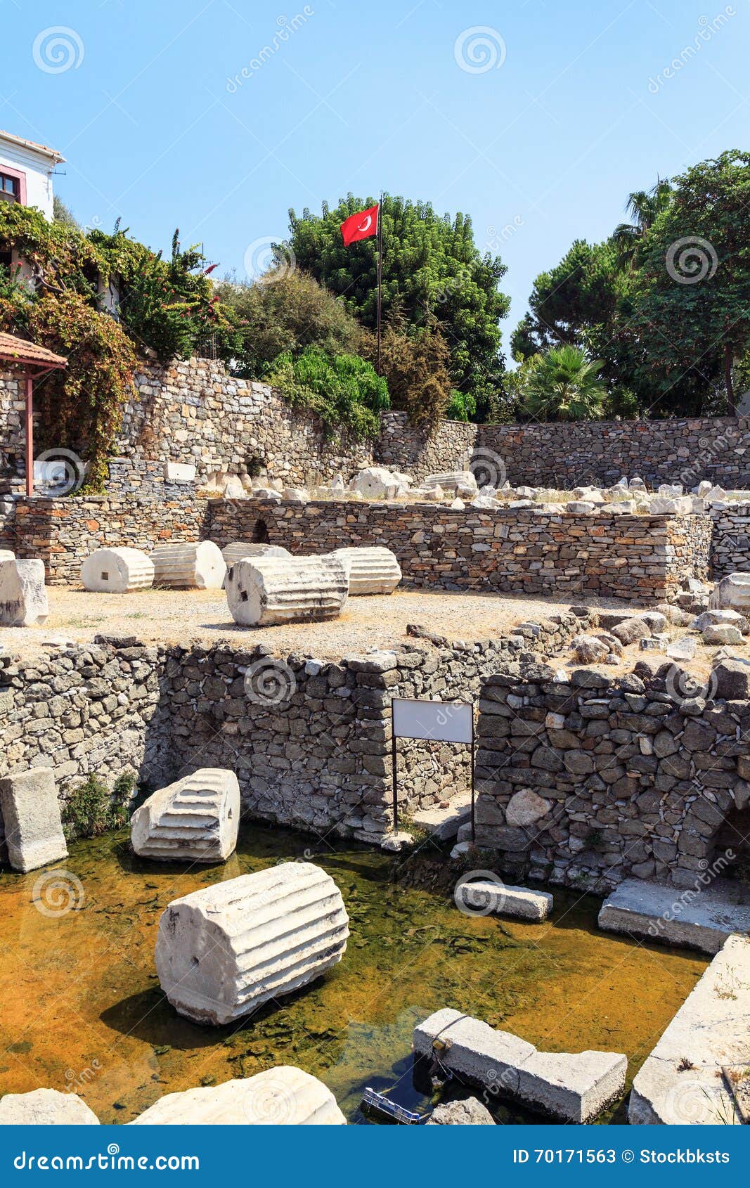 Mausoleum of Halicarnassus stock image. Image of travel - 70171563