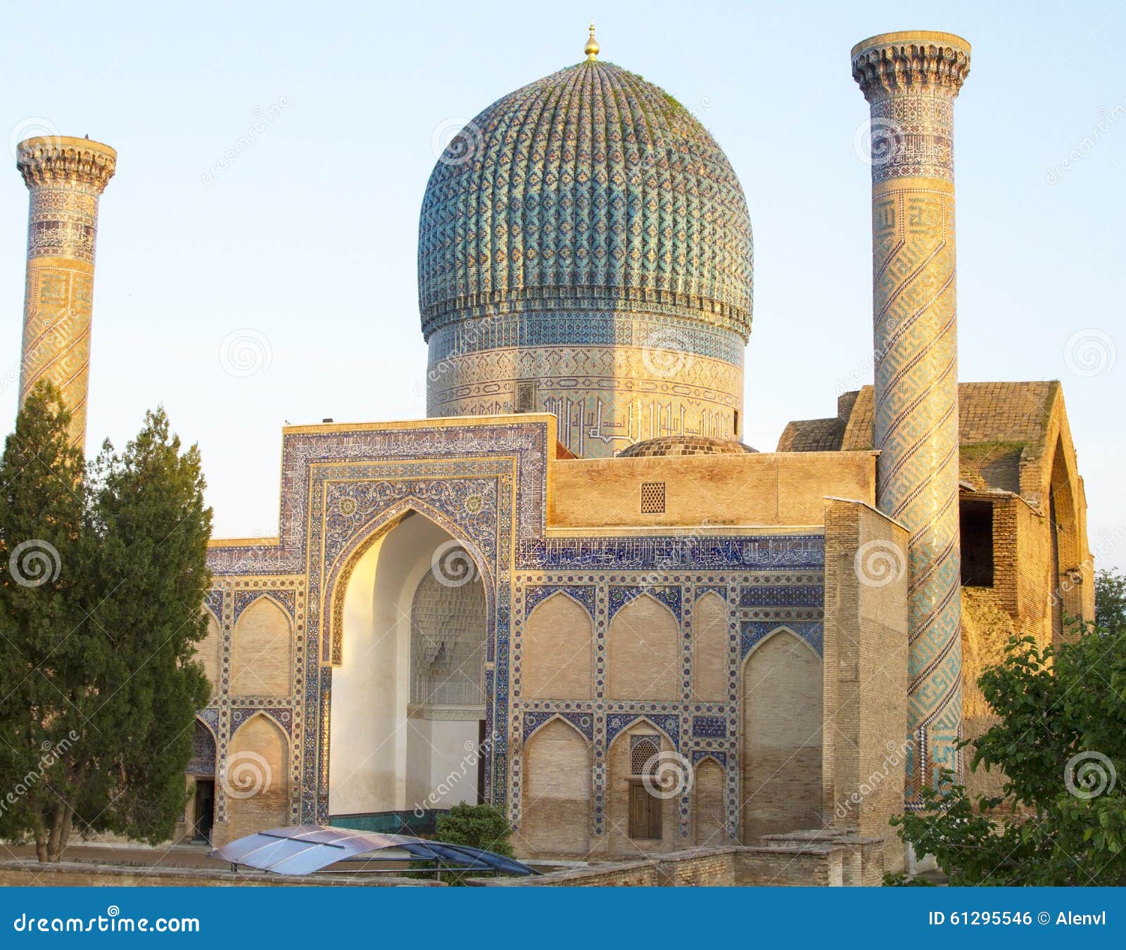 Mausoleum Van Emir Timur in Samarkand Stock Foto - Image of boukhara ...