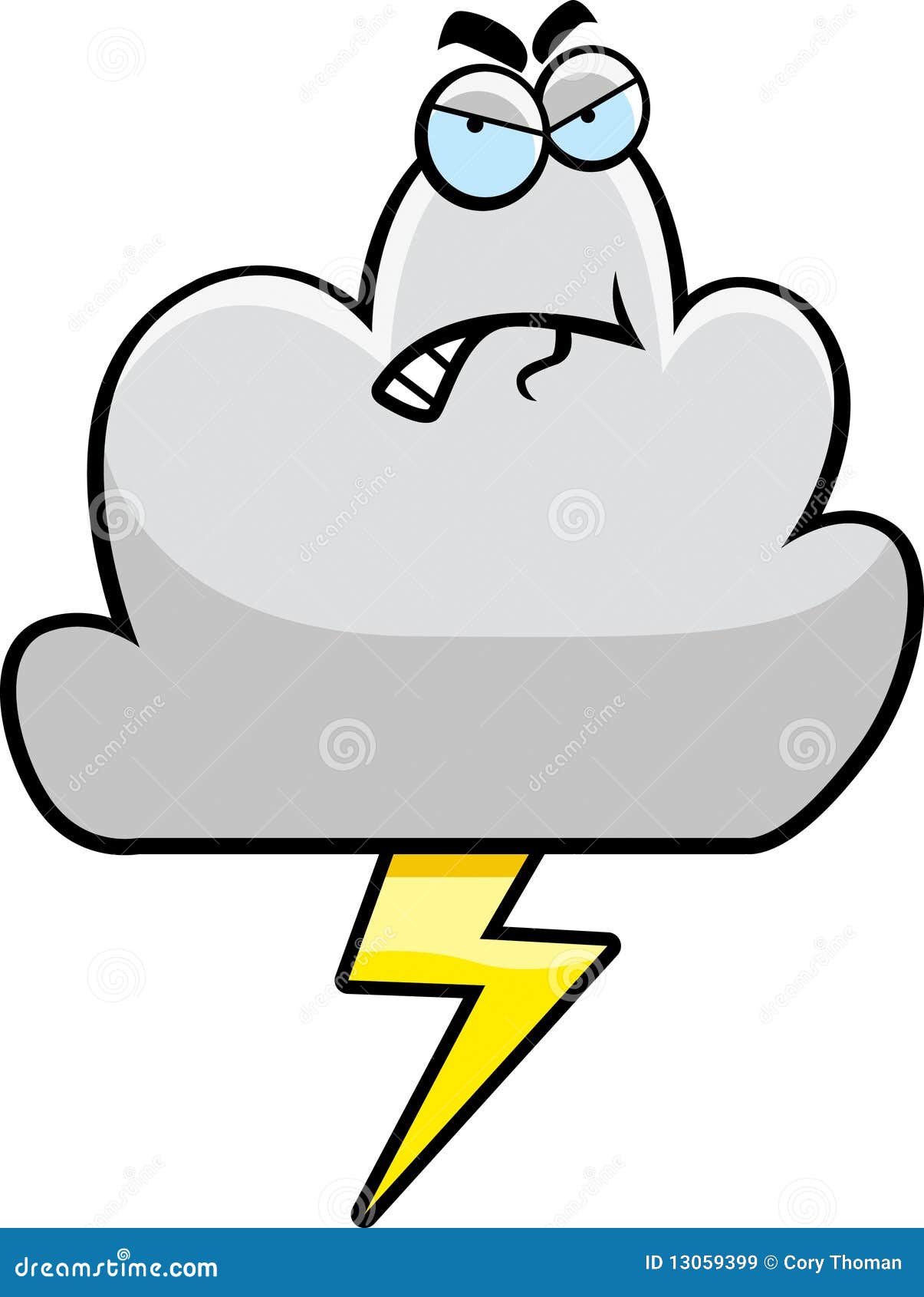 Mauvais temps illustration de vecteur. Illustration du nuage - 13059399