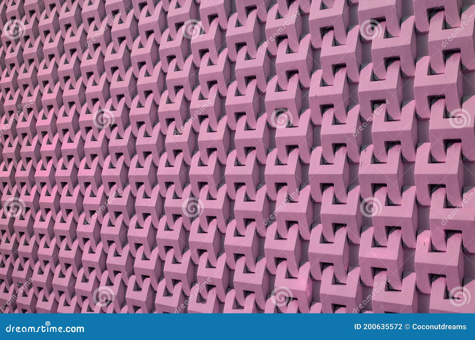 Mauve Color 3D Pattern Wall Surface in Perspective for Background Stock ...